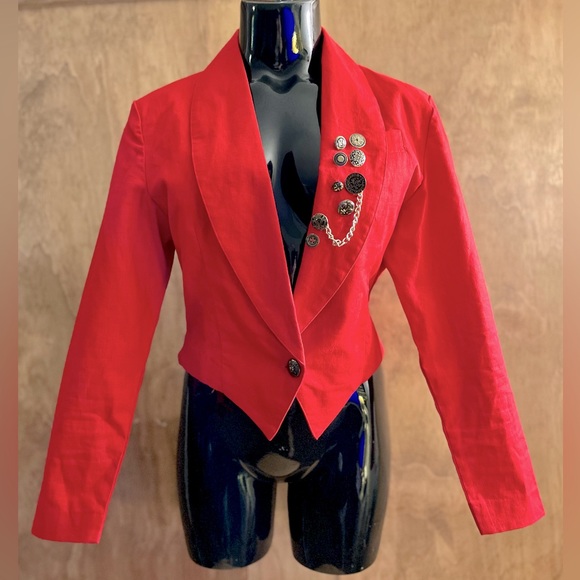 Gitano | Jackets & Coats | 8s Punk Rocker Gitano Cropped Red Jacket ...